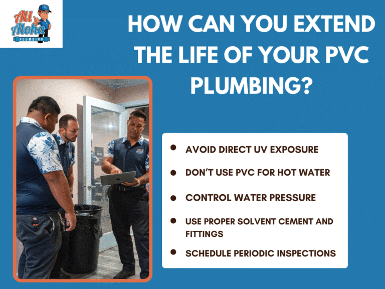 How long does pvc plumbing last? | All Aloha Plumbing
